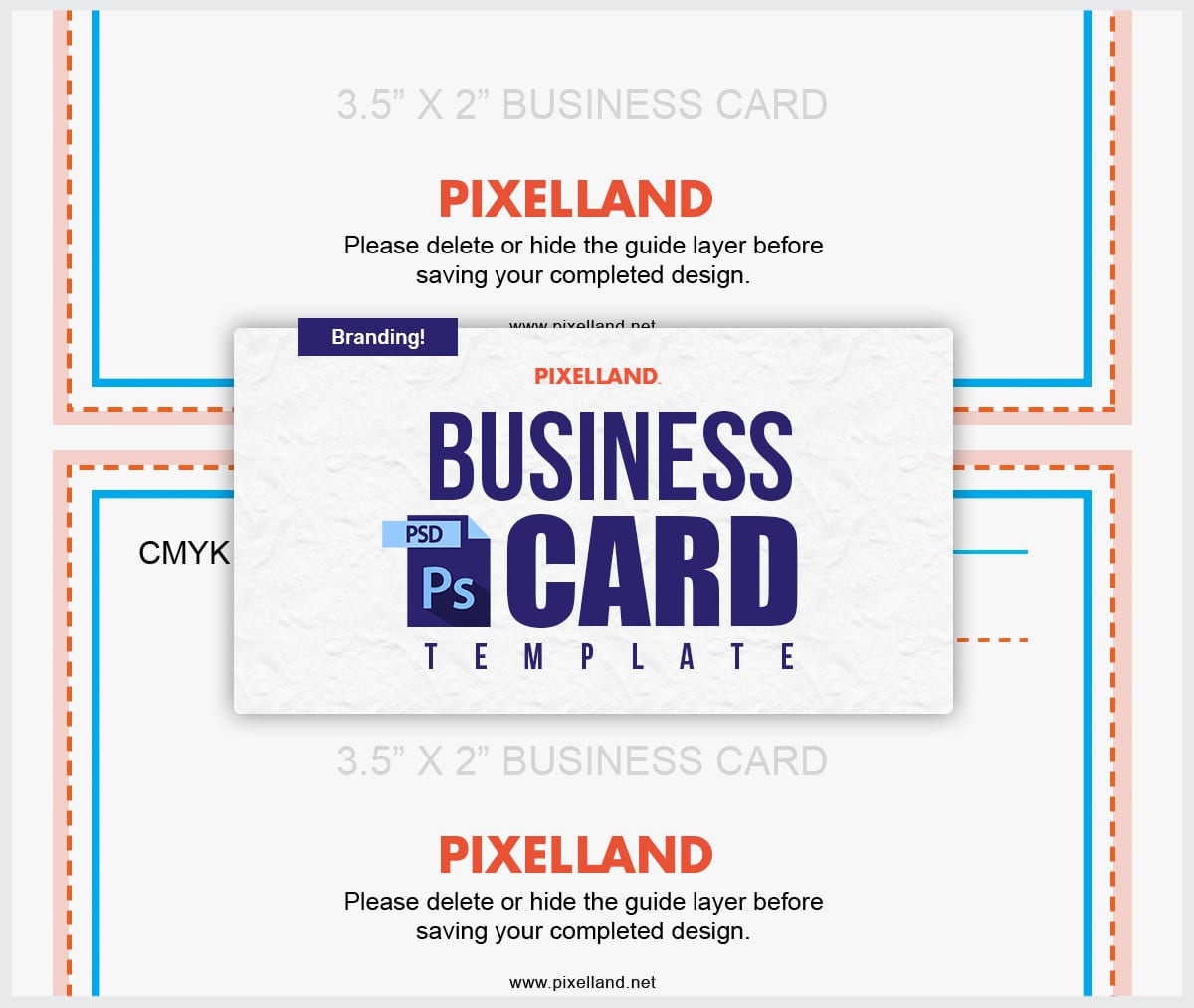 Business Card Guide - PSD - Pixelland Media Group